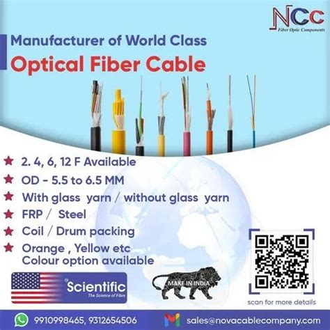Core Scientific Optical Fiber Cable Unarmoured Km At Meter In New Delhi