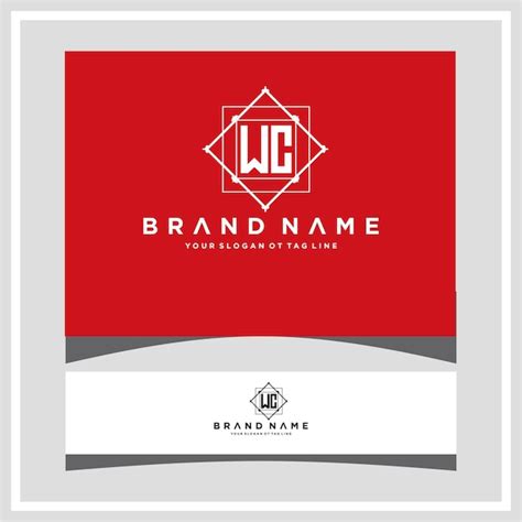 Premium Vector Modern Monogram Initial Letter Wc Logo Design Template