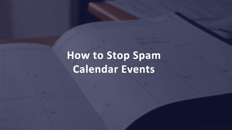 How To Stop Spam Calendar Events AskCyberSecurity Com