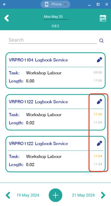 reviewing timesheets with android mobile app in workguru workguru