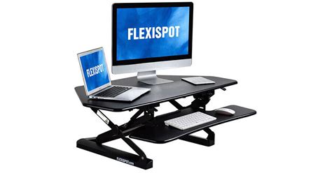 Flexispot 41 Sit To Stand Desk Riser Black M4b Bandh Photo Video