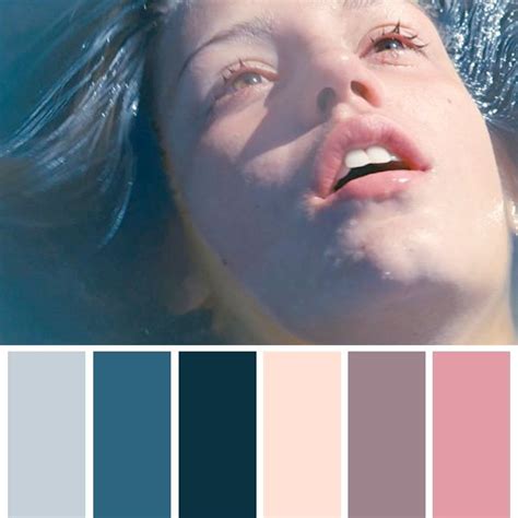 가장따뜻한색깔블루 개인작업물 컬러팔레트 색감공부 Movie Color Palette Blue Is The Warmest Colour Color Film
