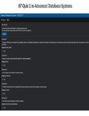 Introduction To NoSQL Database Management Quiz On Advanced Course Hero