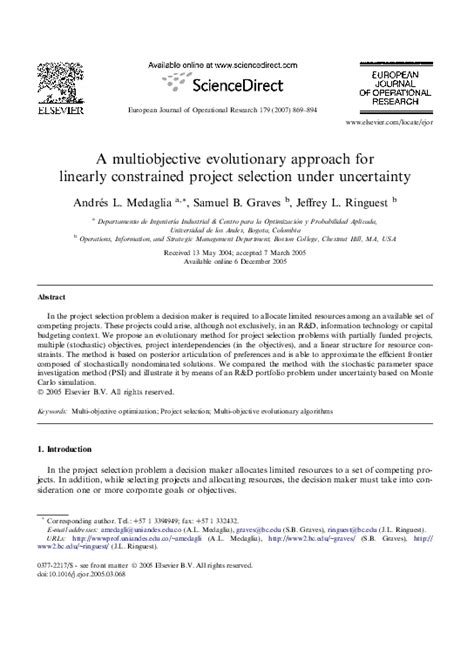 Pdf A Multi Objective Evolutionary Approach For Linear Antenna Array