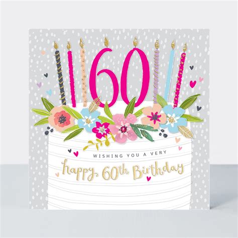 Happy 60 Birthday Cards Buy Personalised 60th Birthday Card A