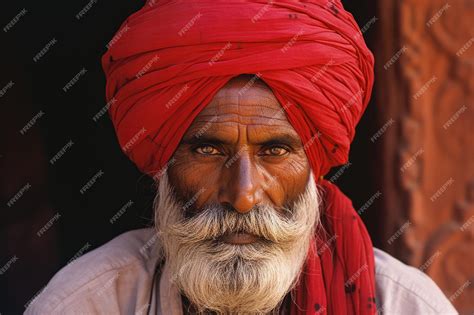 Premium Ai Image Turban Image From An Indian Village
