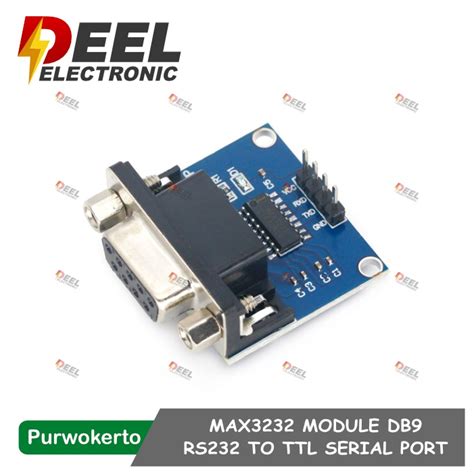 Jual Max3232 Rs232 To Ttl Serial Port Converter Module Female Db9