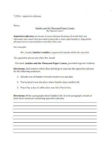 8 Appositive Phrase Examples To Download