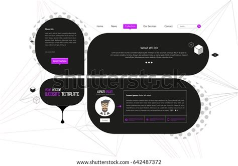 Colorful Abstract User Interface Vector Design Stock Vector Royalty