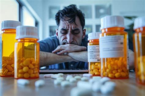 Premium Photo Medication Concerns Researching Side Effects