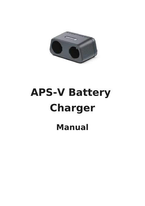 APS V Battery Charger Fast Charging For Pulsar Devices USB Type C