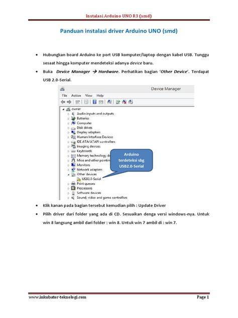 Panduan Instalasi Driver Arduino Uno Smd Pdf