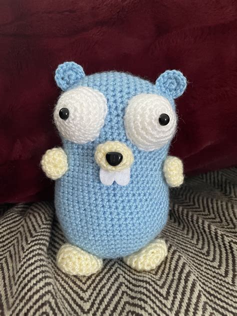 Made My Husband A Golang Gopher For His Desk Rcrochet