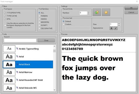 Font Manager EasySIGN