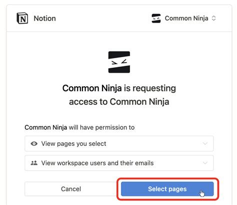 How To Set The Notion Integration Common Ninja