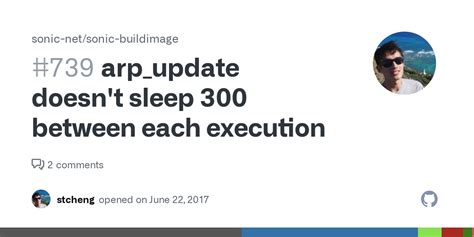 Arp Update Doesn T Sleep Between Each Execution Issue Sonic Net Sonic Buildimage