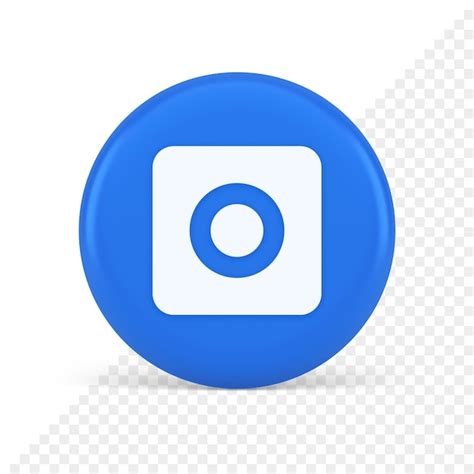 Premium Psd Camera Photo Video Shooting Button Multimedia Content Creation Web Application 3d Icon