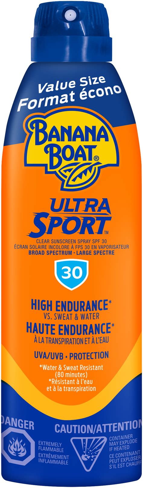 Banana Boat Ultra Sport Clear Sunscreen Spray Spf 30 226g Quecan
