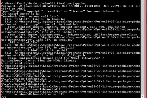 runtimeerror cannot find the mxnet library · issue 15787 · apache mxnet · github