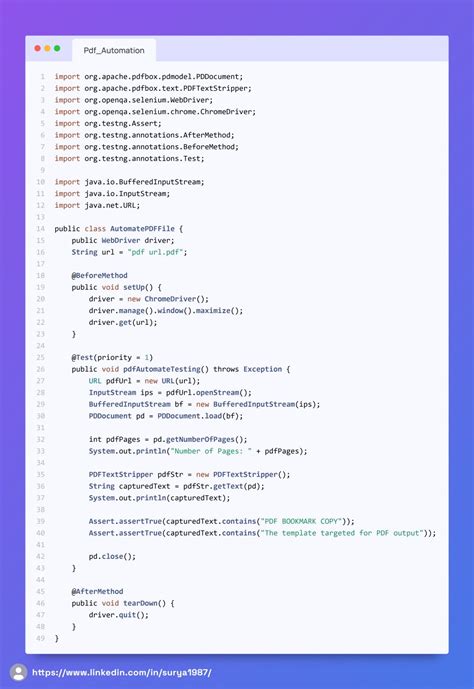 surya k on linkedin testautomation selenium pdfprocessing