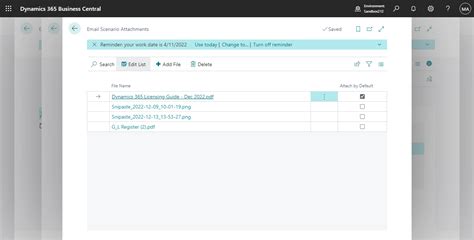 Use Default Attachments In Email Sent From Dynamics 365 Business Central Dynamics 365 Lab