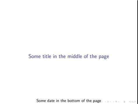 Spacing Increasing Space Between Title And Date Beamer Class Tex