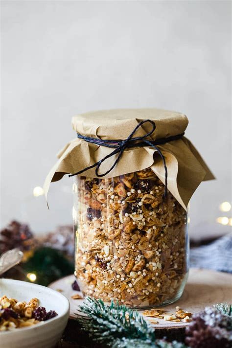 Honey Roasted Cranberry Granola With White Chocolate Vibrant Plate