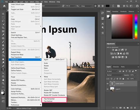 How To Flip An Image Or Layer In Photoshop ZeroToArt