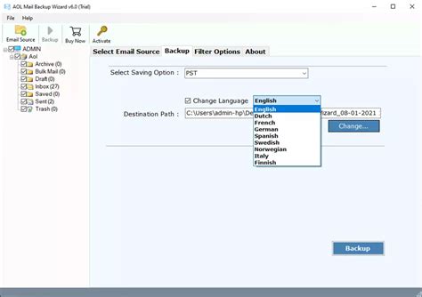 AOL Backup Tool To Backup AOL Email Folders From Cloud To PC