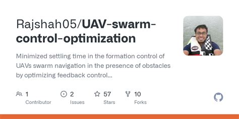 GitHub Rajshah05 UAV Swarm Control Optimization Minimized Settling