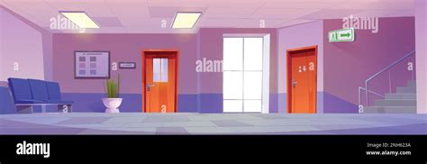 Passageway With Stairs Stock Vector Images Alamy