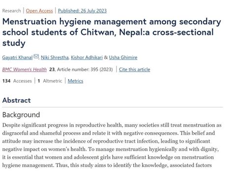 Gayatri Khanal On Linkedin Delighted Share Our New Article Published
