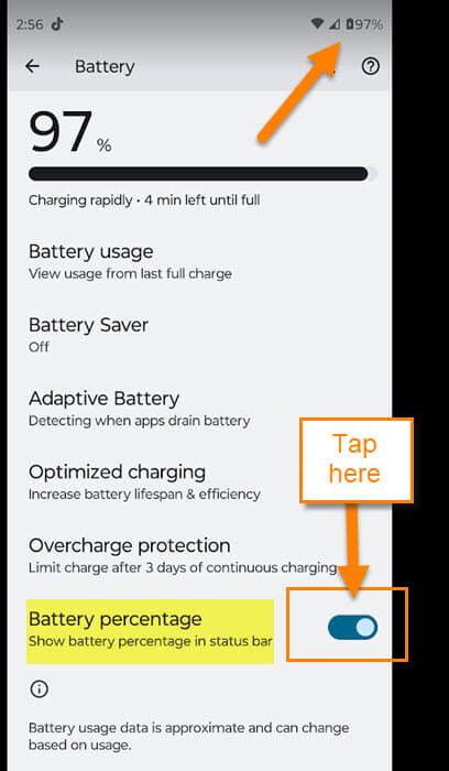 How To Show Battery Percentage On Phone Daves Computer Tips