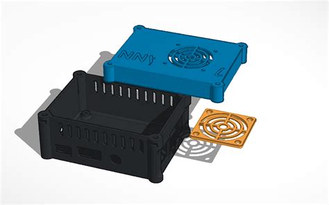 3d Design Asus Tinker Board Case With Fan Tinkercad