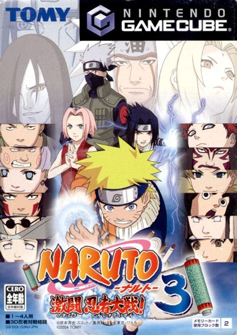 Naruto Gekitô Ninja Taisen 3 2004 Gamecube Box Cover Art Mobygames