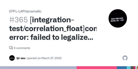 Integration Testcorrelationfloat Compile Error Failed To Legalize Operation Mathsqrt