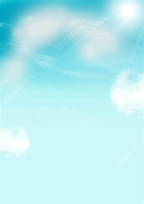 A Clear Sky With Gradient Shades Of Light Blue Page Border Background