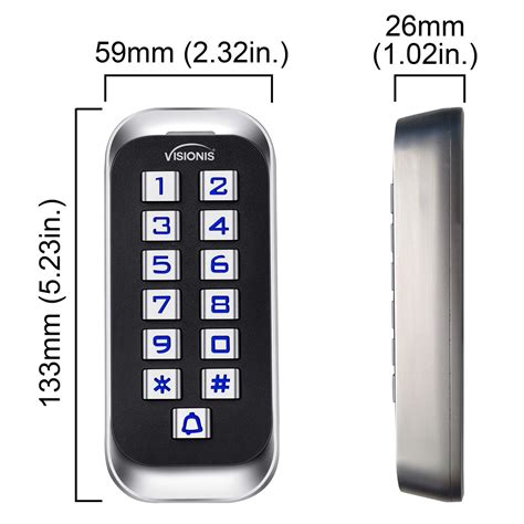 Standalone Access Control Keypad And Card Reader Indoor Outdoor