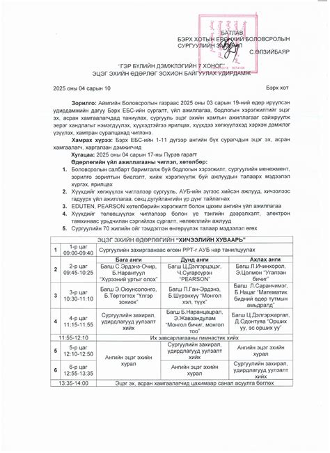 Berkh ГЭР БҮЛИЙН ДЭМЖЛЭГИЙН 7 ХОНОГ Эцэг эхийн өдөрлөг зохион байгуулагдана Боловсролын
