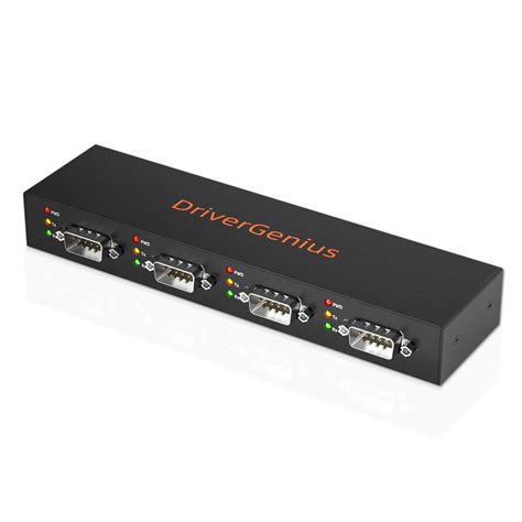 DriverGenius 4XRS232 Industrial 4 Port USB To Serial Converter Adapter Metal Win Mac
