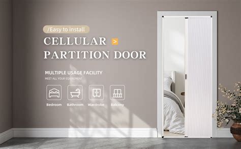 Roomnest No Drilling Interior Accordion Door Retractable Folding Door