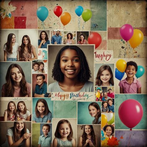 Page 15 Birthday Collage Templates Free Vectors And Psds To Download