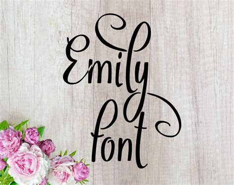 Emily Font Font Cursive Font Svg Font Svg Font Otf Svg Fonts Script