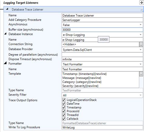 c logging data to database with enterpriselibrary stack overflow