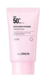 The Saem Eco Earth Power Pink Sun Cream Spf50+ Pa++++ ingredients ...