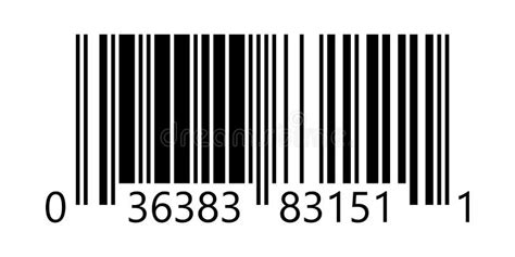 Linear Vector Bar Code Template Barcode Pattern Stock Vector