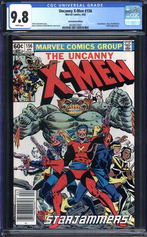 X Men 156 Cgc 98 White Pages Newsstand Marvle Comics 1982 Ebay