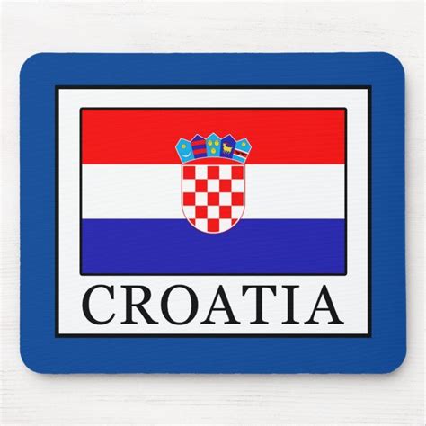 Croatia Mouse Pad With Flag