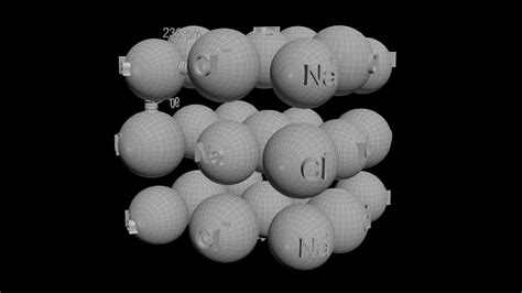 Nacl Or Salt Lattice Structure 3d Model Cgtrader Nacl Or Salt Lattice Structure 3d Model Cgtrader