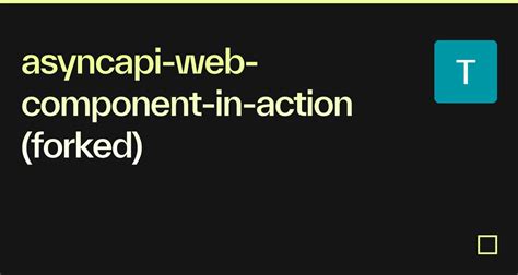 Asyncapi Web Component In Action Forked Codesandbox